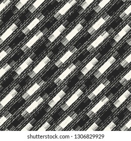 Monochrome Diagonal Broken Striped Grained Textured Stock Vector ...