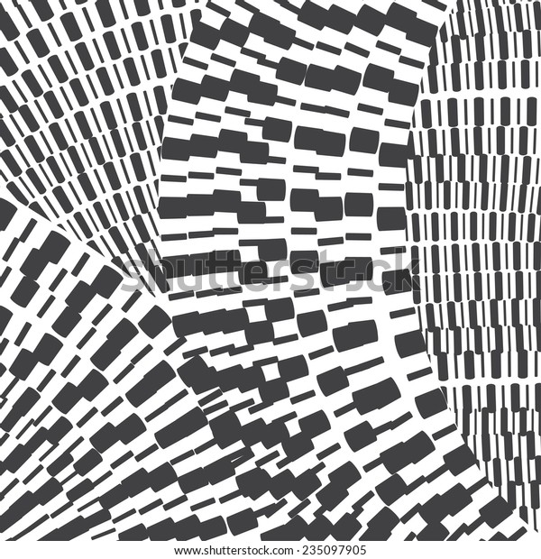 Monochrome Drawing Texture Line Stroke Composition Stock Vector ...