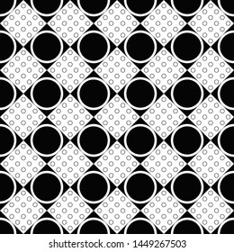 Black White Geometric Vector Seamless Pattern Stock Vector (Royalty ...