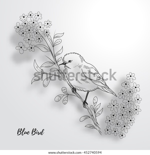 Monochrome Hand Drawing Vector Illustration Realistic: เวกเตอร์สต็อก ...