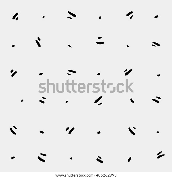 Monochrome Minimalist Hand Drawn Pattern Dash Stock Vector (Royalty ...