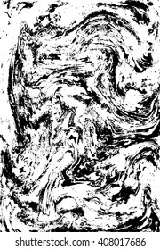Monochrome Suminagashi Texture Vector Illustration Stock Vector ...