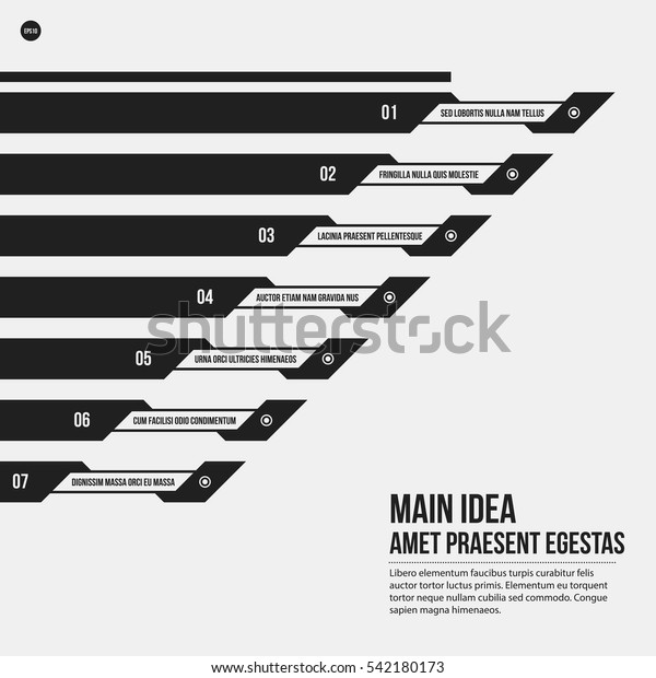 Monochrome Vector Chart Template Strict Style: เวกเตอร์สต็อก (ปลอดค่า ...