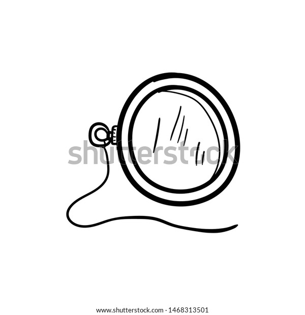 Monocle Glasses Doodle Hand Drawing Vector Stock Vector (Royalty Free ...