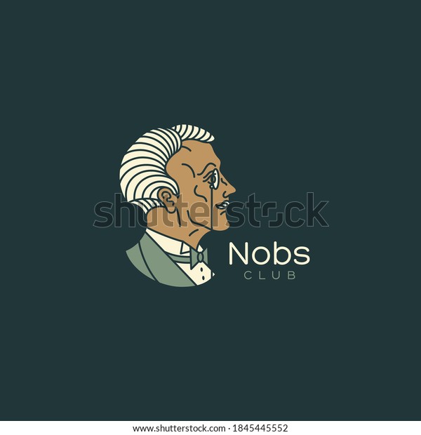 Monocle Logo Design Template Dark Background Stock Vector (Royalty Free ...