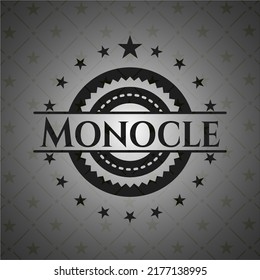 Monocle Realistic Dark Emblem Vector Illustration Stock Vector (Royalty ...