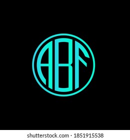 Monogram Abf Letter Icon Design On Stock Vector (Royalty Free ...