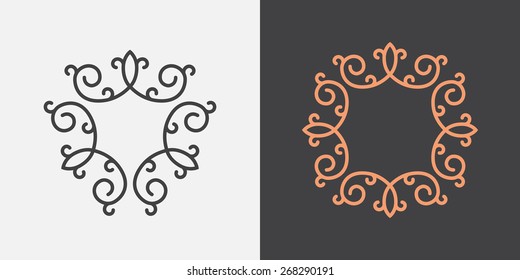 Vintage Monograms Jp Js Jr Jq Stock Vector (Royalty Free) 150762443 ...
