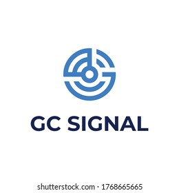 Monogram Gc Signal Logo Vector Circle Stock Vector (Royalty Free ...