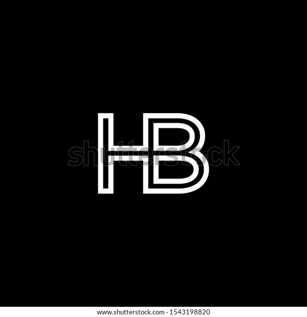 Monogram Initial Capital Letter Design Modern Stock Vector (Royalty ...