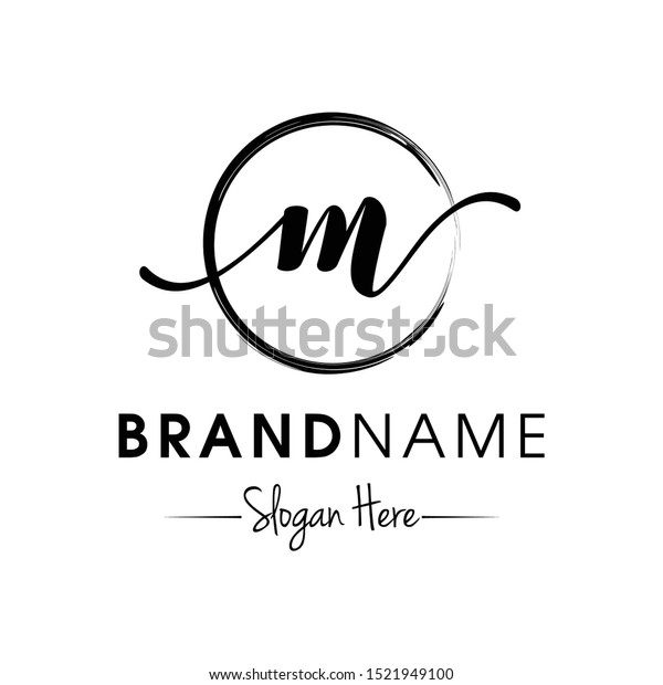 Monogram Initial M Jewellery Logo Design Stock Vector (Royalty Free ...