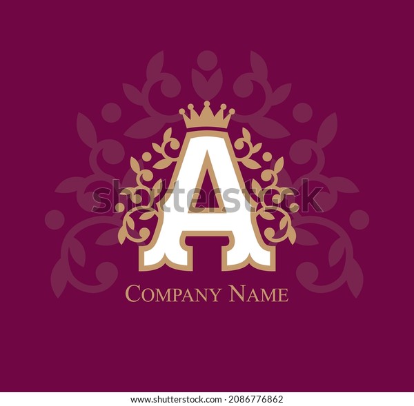 Monogram Letter Noble Ornament Around Letter Stock Vector (Royalty Free ...
