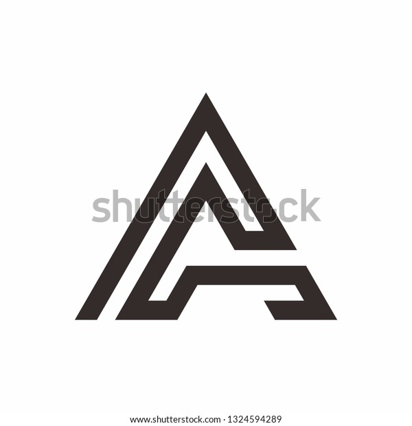 Monogram Letter Business Company Vector Logo Stock Vector (Royalty Free ...