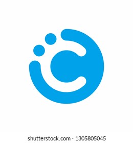 Monogram Letter C Circle Business Company Stock Vector (Royalty Free ...