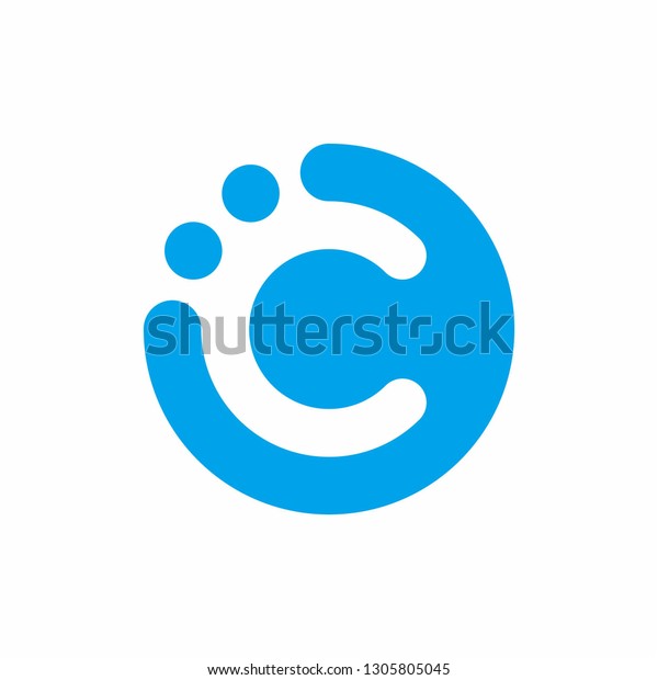 Monogram Letter C Circle Business Company Stock Vector (Royalty Free ...