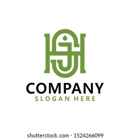 Monogram Letter Hsj Logo Template Stock Vector (Royalty Free ...