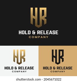 Monogram Letter Initial H R Hr Stock Vector (Royalty Free) 2045671022 ...