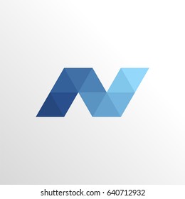 Monogram Letter N Logo Icon Triangle: เวกเตอร์สต็อก (ปลอดค่าลิขสิทธิ์ ...
