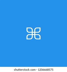 Monogram Line Art Logo Design Stock Vector (Royalty Free) 1206668575 ...