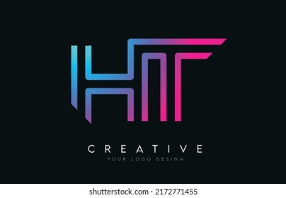 Monogram Lines Ht H T Letter Stock Vector (Royalty Free) 2172771455 ...
