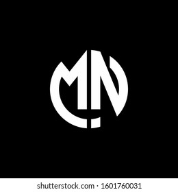 Monogram Logo Circle Ribbon Style Design Stock Vector (Royalty Free ...