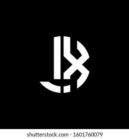Monogram Logo Circle Ribbon Style Design Stock Vector (Royalty Free ...
