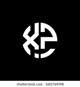 Monogram Logo Circle Ribbon Style Design Stock Vector (Royalty Free ...