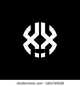 Monogram Logo Circle Ribbon Style Design Stock Vector (Royalty Free ...