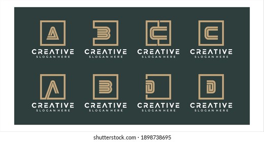 Monogram Logo Design Graphic Collection Stock Vector (Royalty Free ...