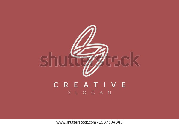 Monogram Logo Design Letter S Simple Stock Vector (Royalty Free ...