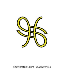 Monogram Logo Design Taken Number 96 Stock Vector (Royalty Free ...