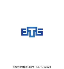 Monogram Logo Etg Letters Modern Style Stock Vector (Royalty Free ...