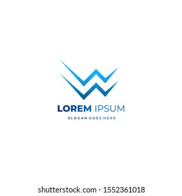 Monogram Logo Gradient Letter W Initial Stock Vector (Royalty Free ...