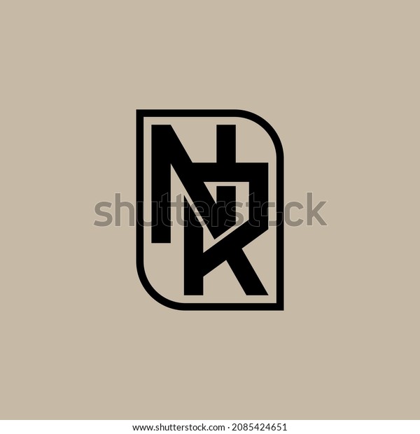 Monogram Logo Initial Letters N R Stock Vector (Royalty Free ...
