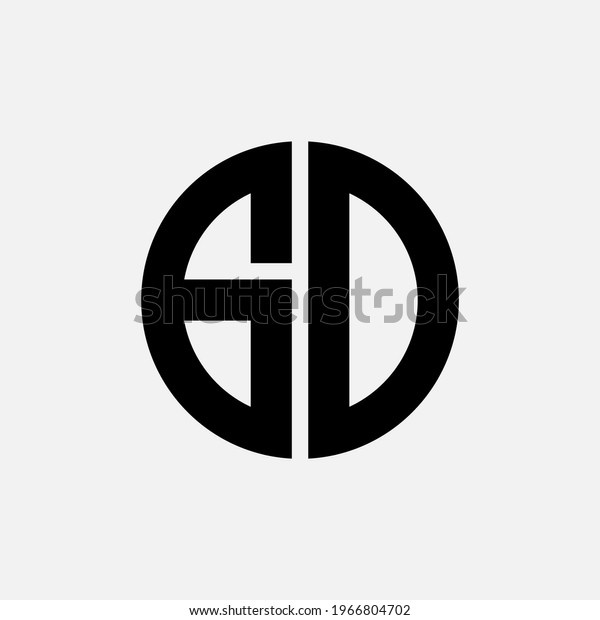 Monogram Logo Letter 6 D 6d Stock Vector (Royalty Free) 1966804702 ...