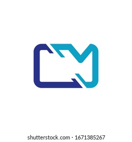 Monogram Logo Letter C M Design Stock Vector (Royalty Free) 1671385267 ...