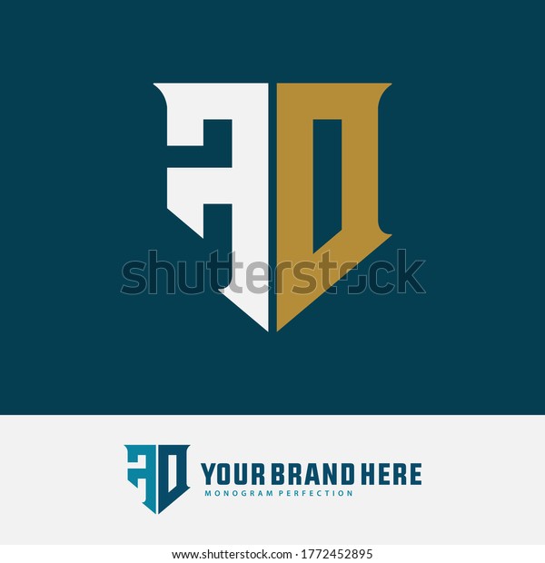 Monogram Logo Letter F N Fn Stock Vector (Royalty Free) 1772452895