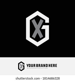 Monogram Logo Letter G X Gx Stock Vector (Royalty Free) 1814686328 ...