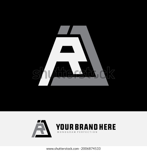 Monogram Logo Letter J R Jr Stock Vector (Royalty Free) 2006874533 ...