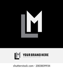 Monogram Logo Letter L M Lm Stock Vector (Royalty Free) 2003839934 ...