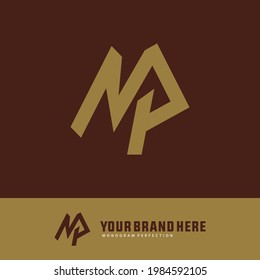 Monogram Logo Letter M P Mp Stock Vector (Royalty Free) 1984592105 ...