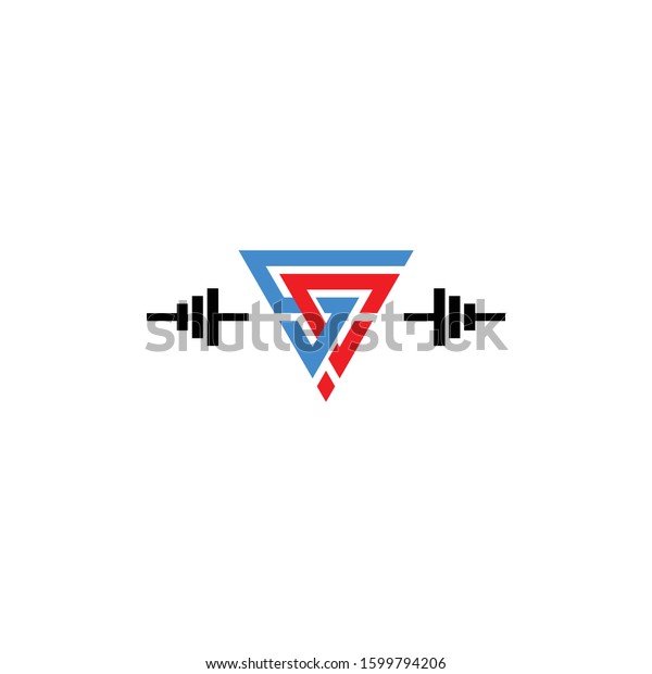 Monogram Logo Letter Sc Triangle Shape Stock Vector (Royalty Free ...