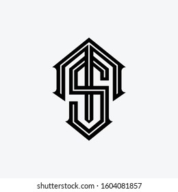 Monogram Logo Letter Ts St Sport Stock Vector (Royalty Free) 1604081857 ...