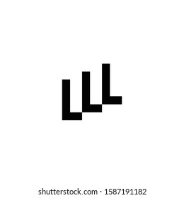 Monogram Logo Letters Wl Wll Simple Stock Vector (Royalty Free ...