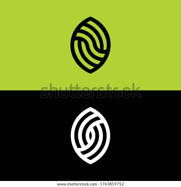 Monogram Natural Concept Logo Your Best Stock Vector (Royalty Free ...