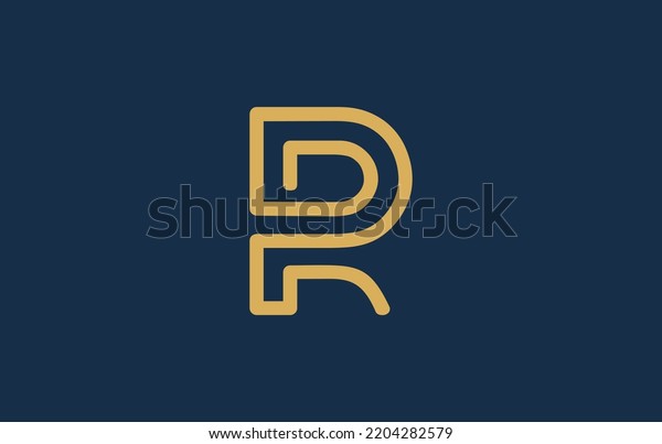 Monogram P R Alphabet Logo Stock Vector (Royalty Free) 2204282579 ...