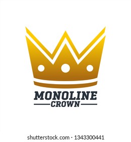 Modern Royal Sailing Ship Logo Crown Stock Vector (Royalty Free) 1552361432