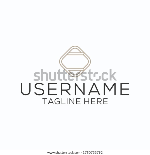 Monoline Logo Design Letter C Middle Stock Vector (Royalty Free ...