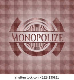 Monopolize Red Seamless Emblem Geometric Background Stock Vector ...