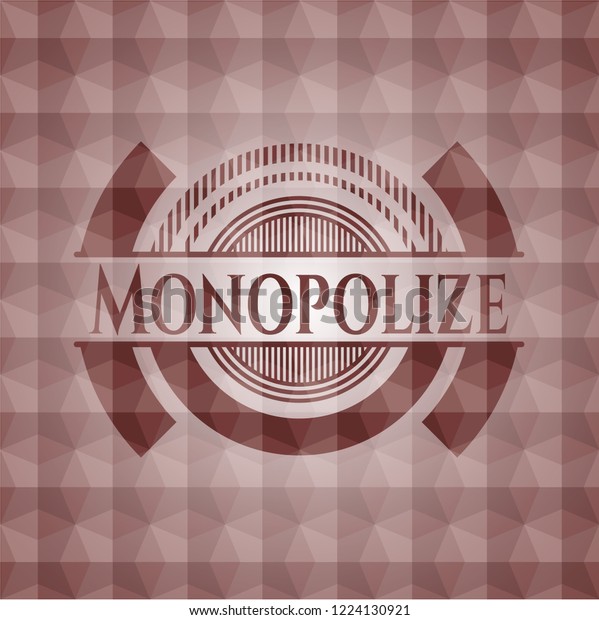 Monopolize Red Seamless Emblem Geometric Background Stock Vector ...